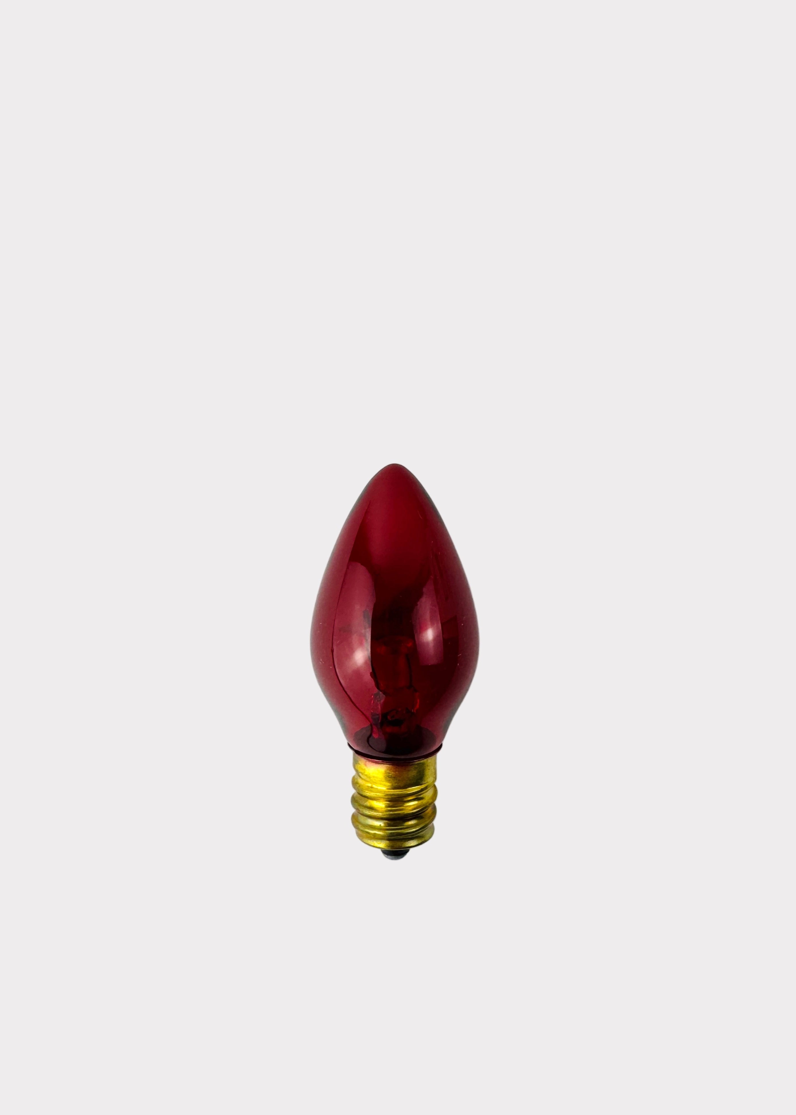 Red Altar Light Bulb - E12 Base - 7W - Translucent – Rainbow